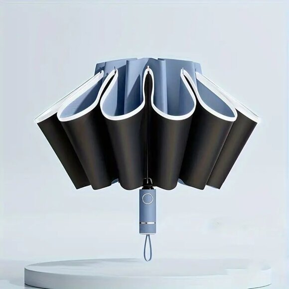 Accessories | New Inverted Automatic Windprof Umbrella Blue Color ...